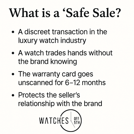 What is a Safe Sale in Luxury Watches? – WatchesOff5th